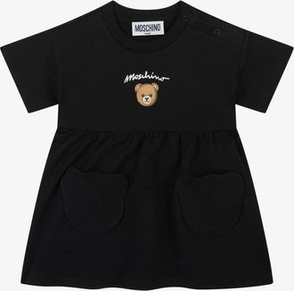 Moschino Sweatshirtkleid aus Baumwolle Moschino Teddy Bear - Schwarz