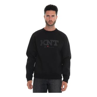 Kiton Crewneck Sweatshirt Maxi Logo - - Sweatshirts & Hoodies - Herren - Schwarzk - XL