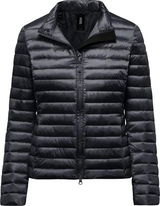 Bomboogie Femme, Vestes, Bleu, Taille: 38 FR Veste en nylon brillant avec rembourrage synth&eacute;tique