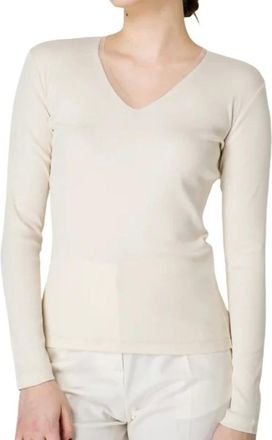 Fabiana Filippi Femme, Tops, Beige, Taille: 40 FR T-Shirt &agrave; Manches Longues