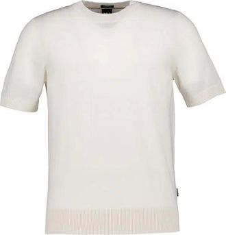 HUGO BOSS Herren T-Shirt wei&szlig; Merinowolle