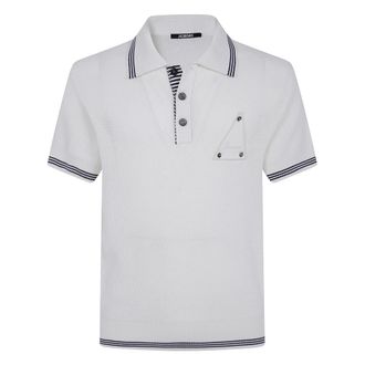 Jacquemus Homme, Tops, Blanc, Taille: S Le Polo Voilier