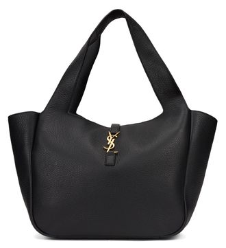Saint Laurent Womens Tote Bag The 5 &Agrave; 7 Bea Black Calfskin