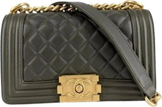 Chanel Pre-owned Sac bandouli&egrave;re vintage - Femme - Pre-owned - Vert - Taille: ONE Size