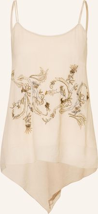 Luisa Cerano Luisa Cerano Blusentop Mit Schmuckperlen beige