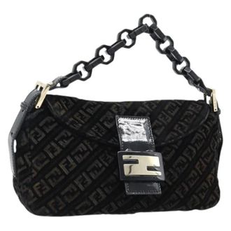 Fendi Pre-owned Vintage Zucchino Schultertasche - - Pre-owned - Damen - Schwarzk - ONE SIZE