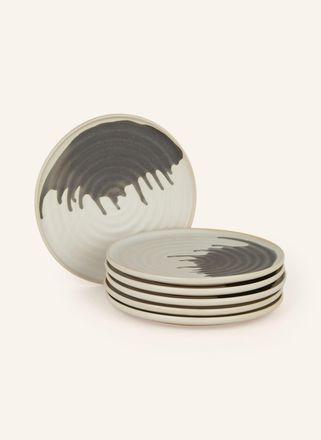 Ferm Living Ferm Living 6er-Set Dessertteller Omhu weiss