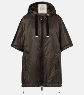 Max Mara Cape The Cube Greenci matelassée en toile