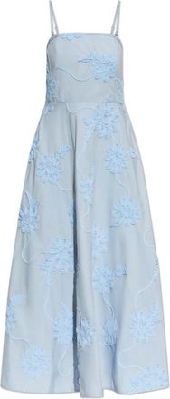 Rotate Rotate Birger Christensen, Femme, Robes, Bleu, Taille: 40 FR Robe &agrave; bretelles spaghetti