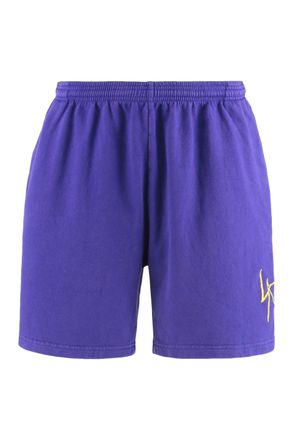 Local Authority 100% Cotton Bermuda Shorts - Purple