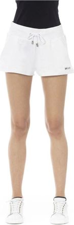 Just Cavalli Femme, Shorts, Blanc, Taille: 44 FR Shorts de plage avec taille &eacute;lastique et cordon de serrage