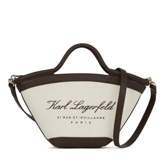 Karl Lagerfeld Shopper - Hotel Karl Kleine Strand-Tote Bag - Gr. unisize - in Beige - f&uuml;r Damen