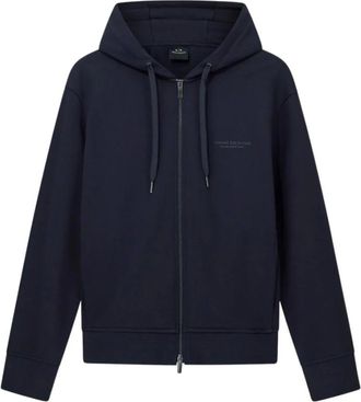 A|X Armani Exchange Homme, Sweatshirts et sweats &agrave; capuche, Bleu, Taille: L SweaT-shirt zipp&eacute;