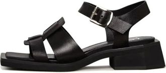 Cesare Gaspari Femme, Chaussures, Noir, Taille: 36 EU Sandales Plates &agrave; Brides Tress&eacute;es