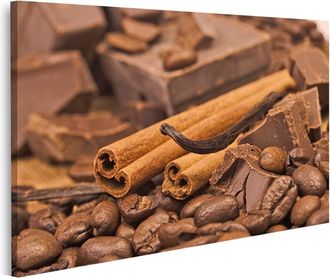 Islandburner Bild auf Leinwand Schokolade und Gewürze Bilder Wandbilder Poster IQLQ-1P