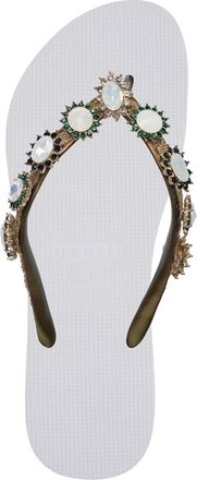 UZURII Slipper & Pantoletten - Pantoffeln Pantoffel Boo Boo - Gr. 35,5 (EU) - in Wei&szlig; - f&uuml;r Damen