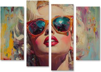 Islandburner Bild auf Leinwand Marilyn Monroe pop Art Bilder Wandbilder Poster