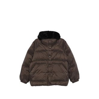 Yves Salomon Quilted Hooded Jacket
