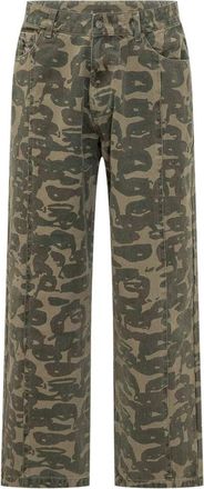 KidSuper Studios Homme, Jeans, Multicolore, Taille: M Face Camo Jeans