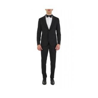 Michael Kors Slim Fit Super Stretch Paulo Oliveira - - Suits - Herren - Schwarzk - M