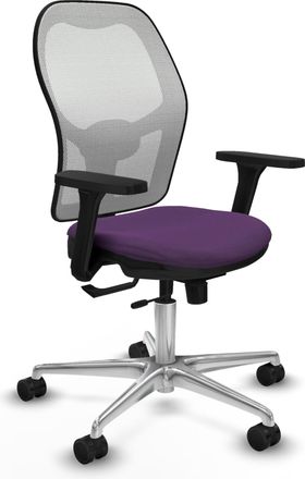 Piqueras y Crespo Schreibtischstuhl mit verstellbaren Armen, h&ouml;henverstellbare Lendenwirbelst&uuml;tze, ausgestattet mit Syncro/Traslack und eingespritztem Schaum. Mit Rolle