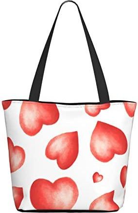 AOOEDM Sweets Love Heart Ladies Shopping Bag 13x11x7in.Le cadeau parfait pour la Saint-Valentin.Cest de la Saint-Valentin pour maman, fille, &eacute;pouse, etc