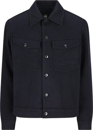 G-Star button-fly jacket - Blau