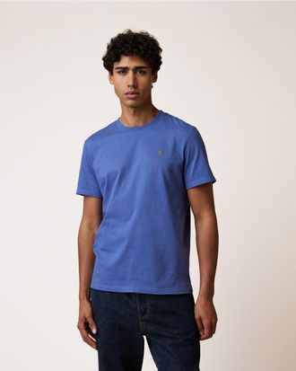Faguo T-shirt bleu coton recycl&eacute;