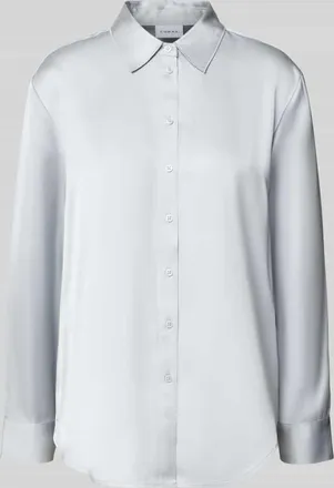 Comma Regular Fit Bluse aus Viskose-Mix