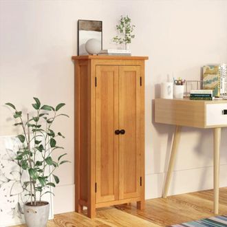 vidaXL Armoire de rangement 50x22x110 cm Bois de ch&ecirc;ne massif Vidaxl