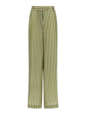 Dries Van Noten Pantalons D&eacute;contract&eacute;s - Vert