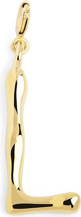 Singularu Letter XL Charm. Messing mit 18 Kt Vergoldeter Beschichtung. Schmuck für Damen. Buchstabe L