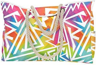 Generic Grand sac de plage pour femme, sac fourre-tout résistant au sable, sac de plage pour salle de sport, épicerie, voyage, bagage à roulettes pour filles 