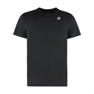 K-Way Klassisches Logo T-Shirt - - Tops - Herren - Schwarzk - M
