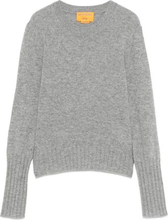 Guest In Residence Pull &agrave; Col Rond Raccourci - Femme - Pulls - Gris - Taille: 40 FR