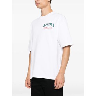 Amiri Logo-Printed Cotton T-Shirt - White