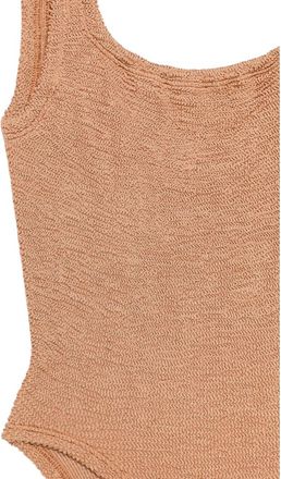Hunza G Metcrinkle One-Piece Swimsuit - Camel