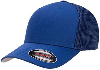 Flexfit Casquette ajustée en Maille Camionneur Chapeau, Noir, Taille Unique Mixte