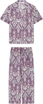 Women'secret Capri Pyjama Mix and Match Weekend Scape, Violet, L Femme
