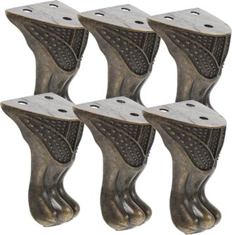 Soimiss 10 Stück Teiliges Antike Eckenschutz Füße für Schmuck und Geschenkboxen Stabile Zinklegierung Möbelbeine Dekorative Kantenschutz für Holzkisten Schran