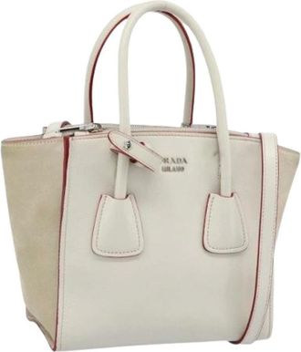 Prada Sac &agrave; main vintage doccasion - Femme - Pre-owned - Blanc - Taille: ONE Size