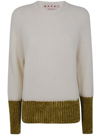 Marni Rippstrick Rundhals-Wollpullover