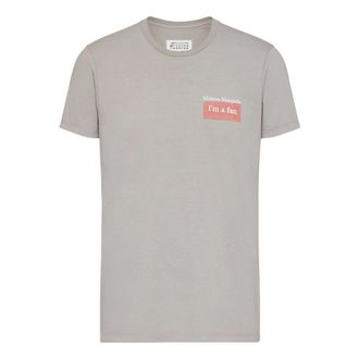 Maison Margiela Baumwoll-T-Shirt - - Tops - Herren - Grau - L