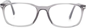 Persol Brille mit eckigem Gestell - Grau