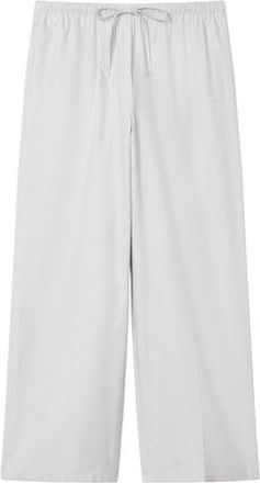 Calvin Klein Pantalon large uni en lin m&eacute;lang&eacute;