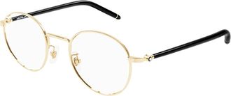 Montblanc Montblanc, Homme, Accessoires, Jaune, Taille: 49 MM Mb0273O Optical Frame