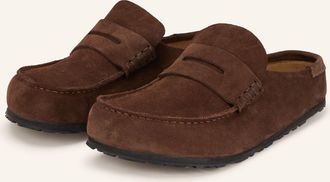 Birkenstock Pantoletten Naples Wrapped braun