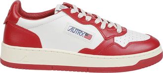 Autry Homme, Chaussures, Rouge, Taille: 44 EU Medalist Low Baskets