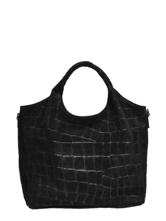 Anna Luchini Schwarz Rindsledertasche