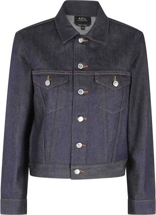 A.P.C. A.p.c., Femme, Vestes, Bleu, Taille: 40 FR Veste Dion